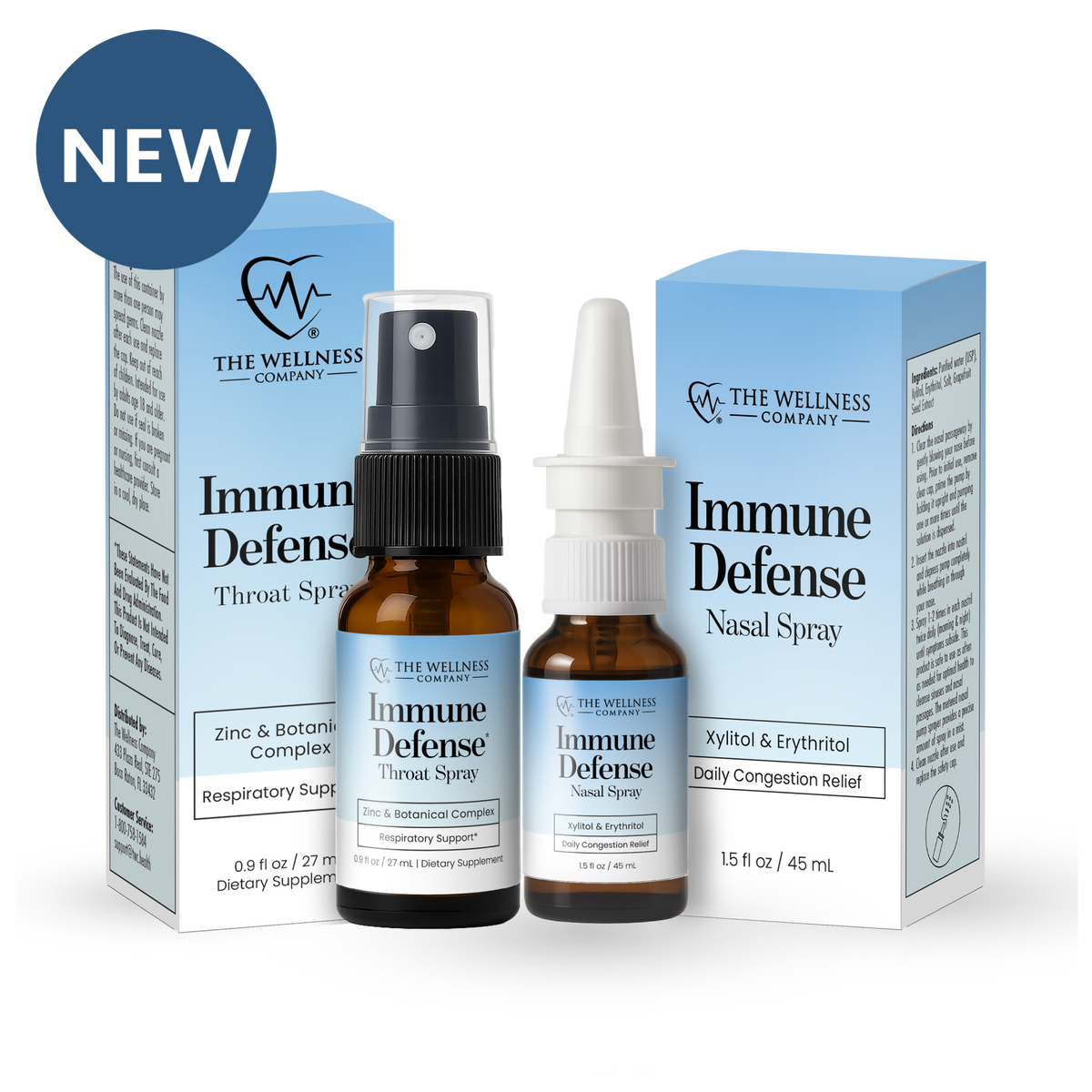 Immune Defense Nasal + Throat Sprays– The Wellness Company