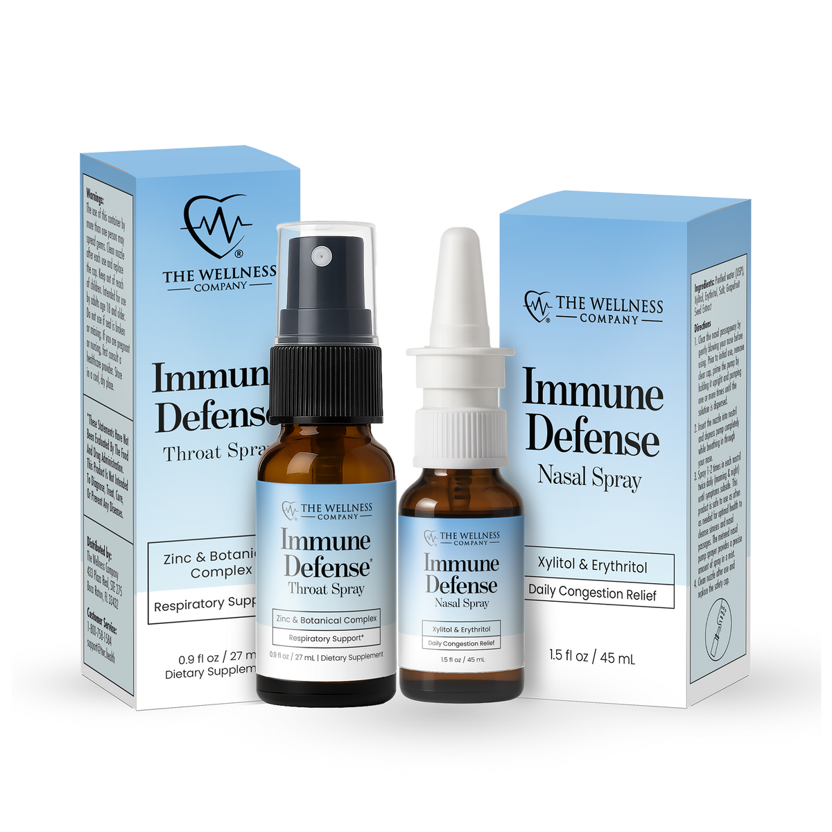 Immune Defense Nasal + Throat Sprays– The Wellness Company